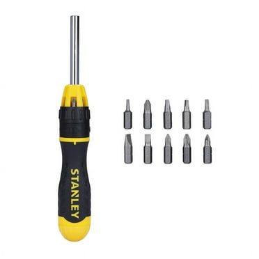 Stanley 10-in-1 Multi Bit Ratchet Screwdriver with Magnetic Ratcheting Hand Tools 68-010 ...