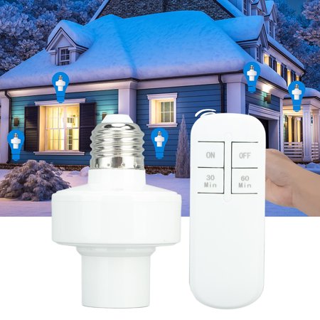 Remote Control Light Socket, Remote Control Light Bulb Socket E27 Bulb ...