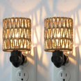 Boho Plug in Night Light with Switch, 2-Pack Farmhouse LED Night Lights ...