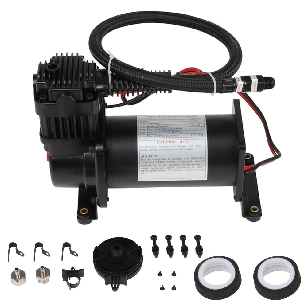 AUTOMUTO 200 PSI Universal Horns Heavy Duty Onboard Air Compressor for ...