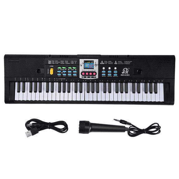 61 Keys Kids Digital Music Electronic Keyboard Electric Piano Beginner ...