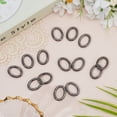 20Pcs Zinc Alloy Spring Gate Rings Oval Gunmetal 27x20x4.5mm - Walmart.com