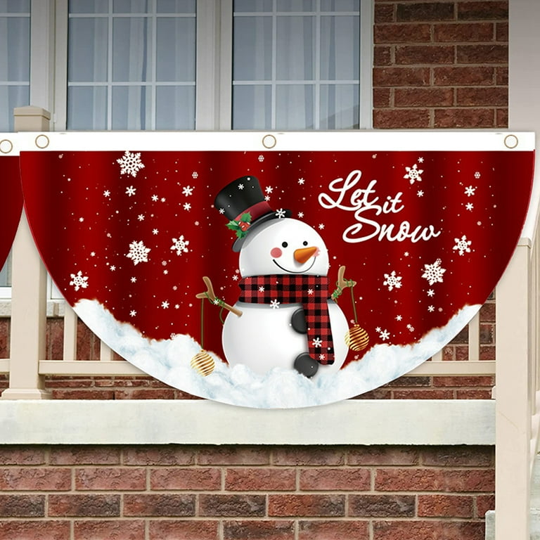 Outside Christmas Flags