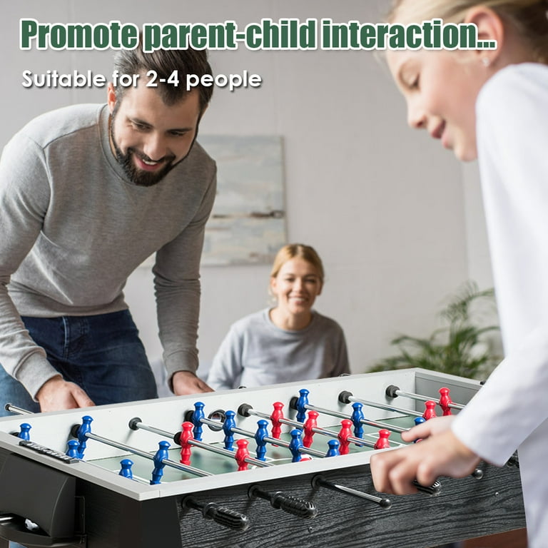 Foosball Table Adult Size GYMAX 48\" Foosball Table For Fun Multiplayer ...