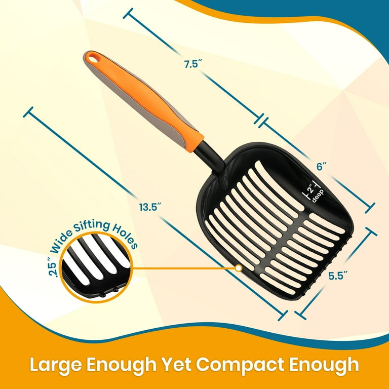 Pretty Litter Metal Cat Litter Scoop With 42"Long Handle, Expandable ...