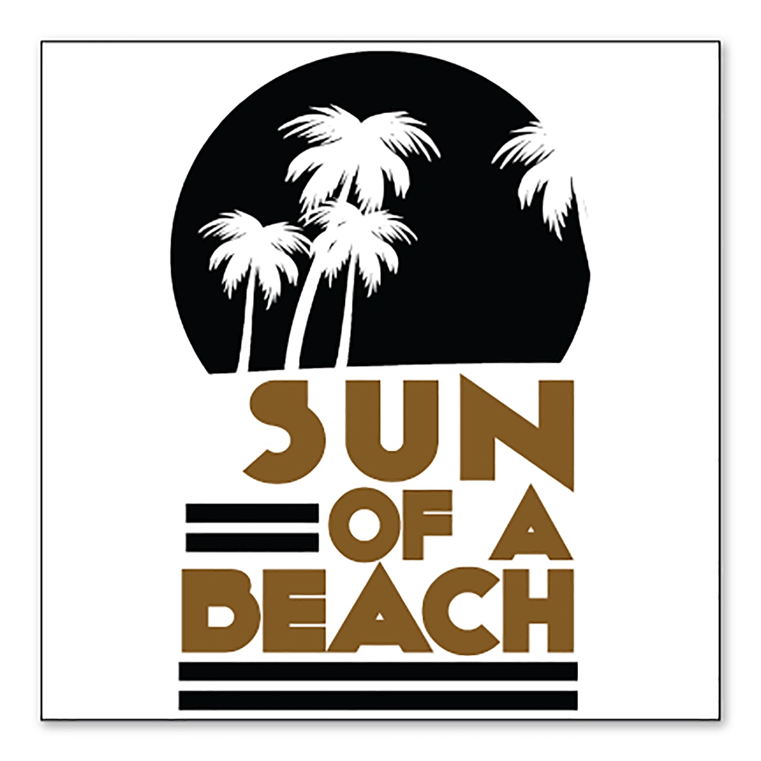 DistinctInk Custom Bumper Sticker - 10" x 10" Decorative Decal - White ...