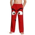 Big Kids Funny Cartoon Face Printed Pants Stretchy Elastic Waistband ...