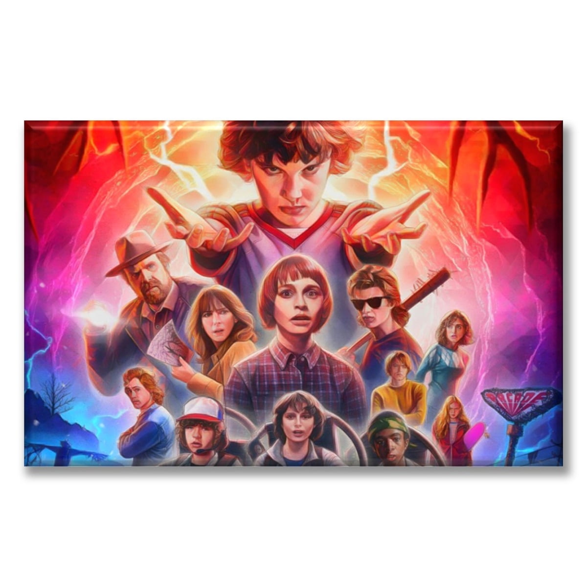 Cuadro Canva Listo Para Colgar Tipo Galería Stranger Things 50X75 cm ...