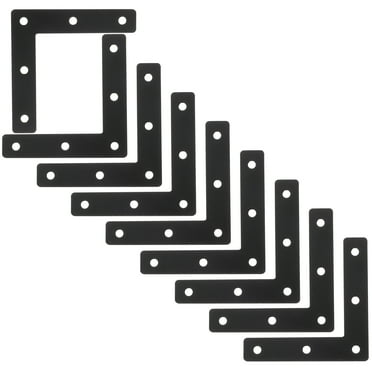 Wideskall 2" inch Corner Brace Angle Repair Bracket Bright Brass w ...