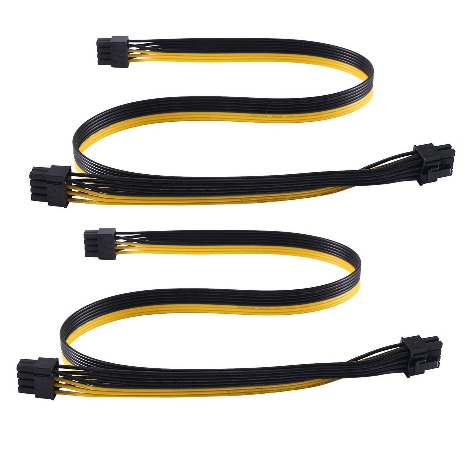2X PCI-E 8 Pines Macho Una Doble 8 Pines (6 + 2) Cable Adaptador de Corriente PCI Express Macho ...