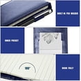 10 Pcs Mini Pocket Notepad Holder Set Included Small Leather Pocket Notebook Holder with 50 ...