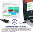 LINYAN-Cable 5Gbps USB-C Type-C Host to Micro USB3.0 Screw Mount 90 ...