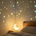 Fluorescent Star Night Stickers - Magical Glow-in-the-Dark Decals for ...
