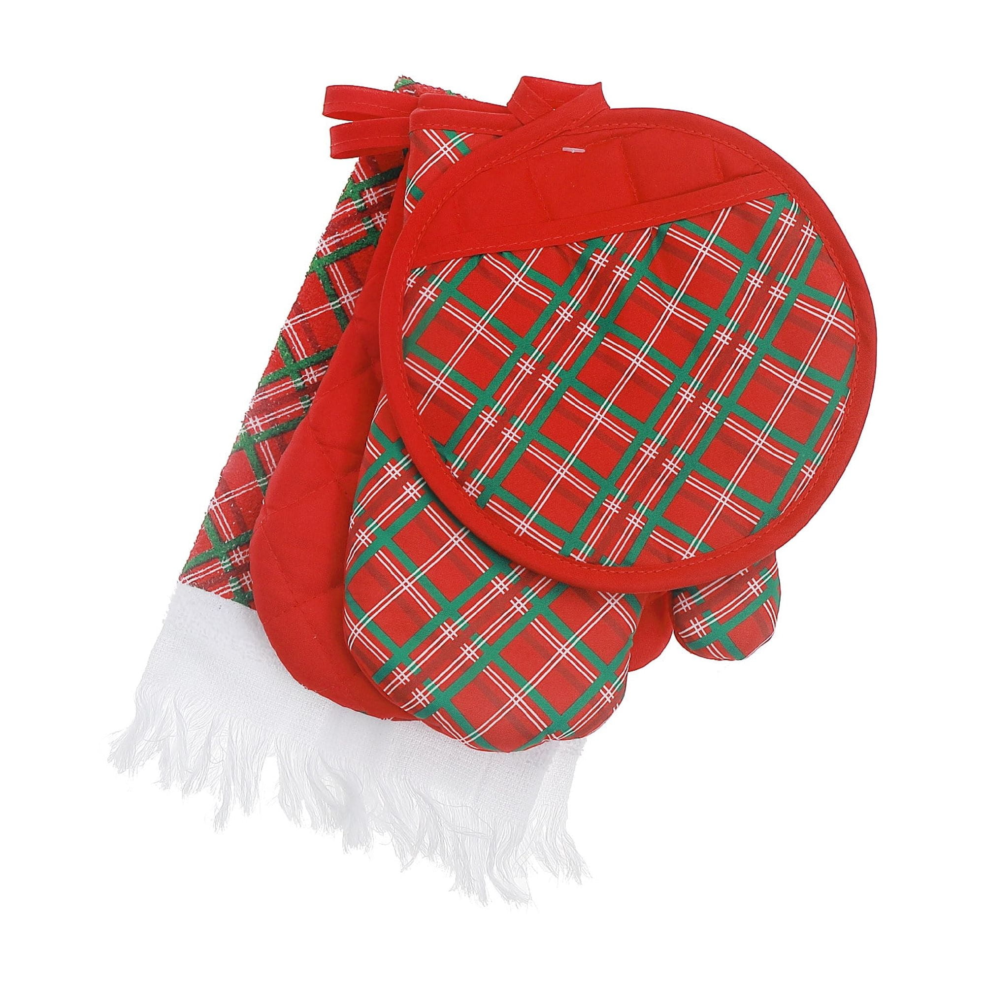 4 Pc Kitchen Set (Plaid Pattern) - Walmart.ca