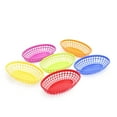 Balsa Circle Oval Plastic Food Baskets 9.5x6, 50 Wax Liners, Party ...