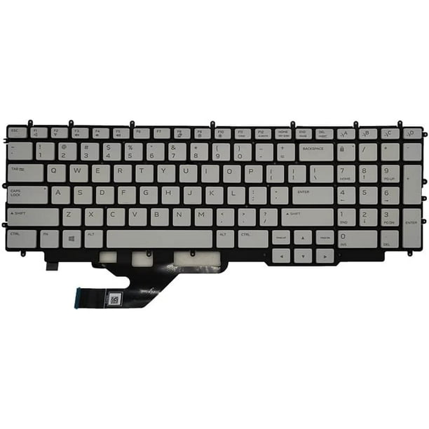 New US White English Backlit Laptop Keyboard (Without palmrest) for ...