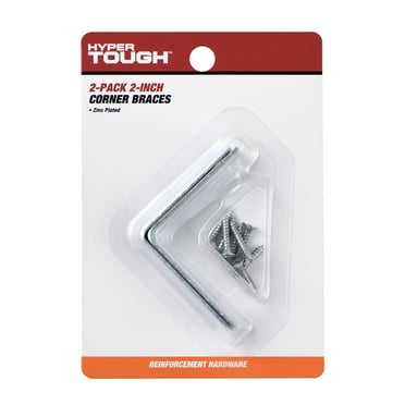 1-1/2 in. x 1-1/2 in. Inside Corner Brace, Steel, Zinc Plated (4 Pack ...