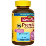 Nature Made Prenatal with Folic Acid + DHA Softgels, Prenatal Vitamin ...