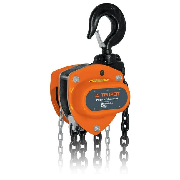 POLIPASTO 5 TONELADAS TRUPER 16828 Truper POL-5 | Bodega Aurrera en línea