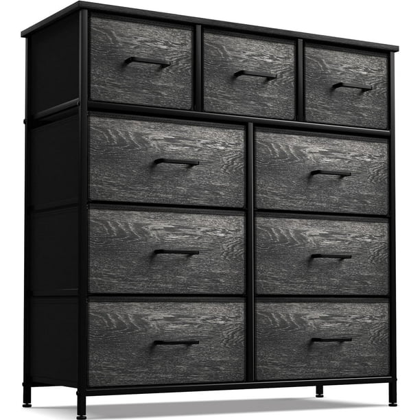 Sorbus 9 Drawer Fabric Dresser for Bedroom - Tall Storage Chest of ...