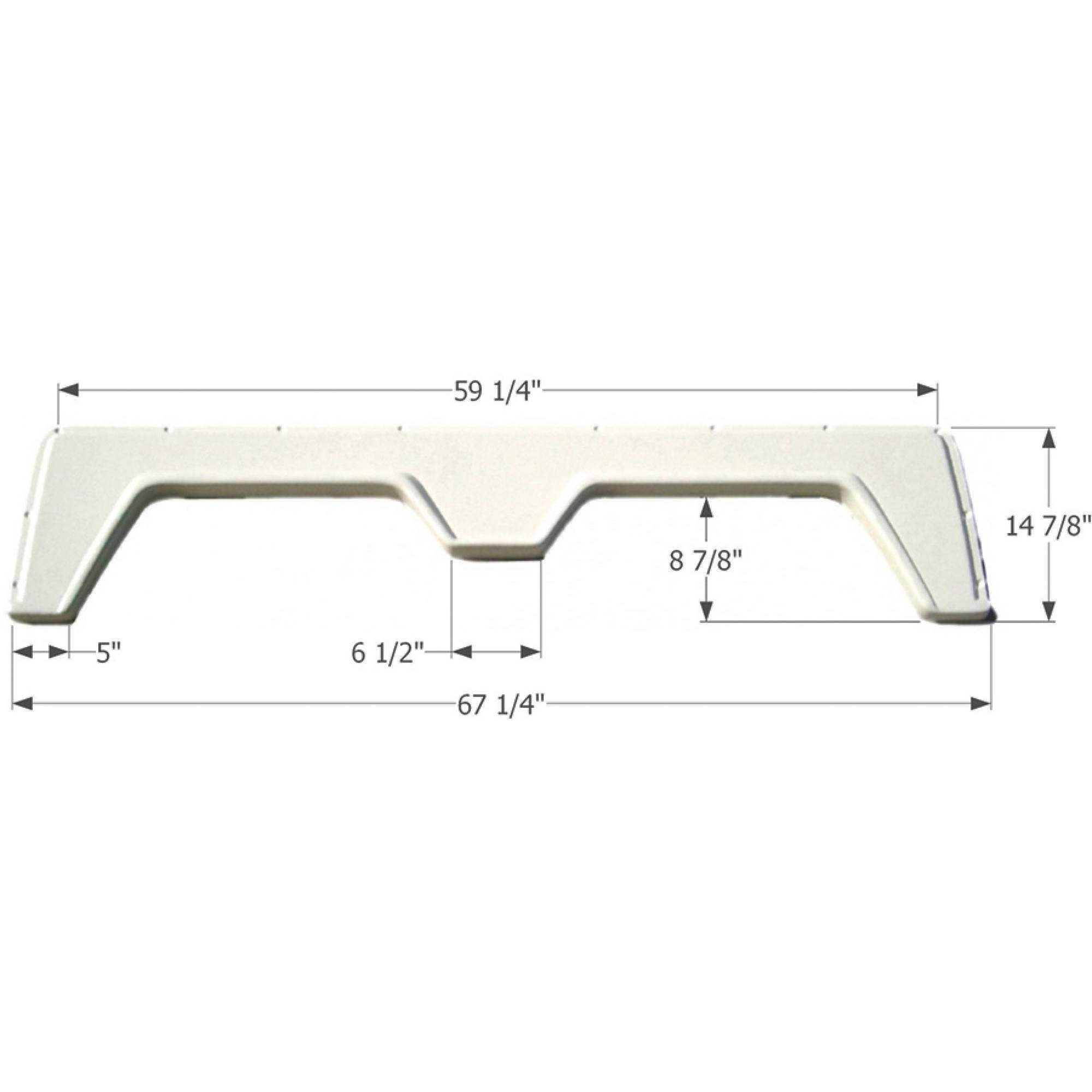 Icon Technologies 00390 Double FS310A White RV Fender Skirts - Walmart.com