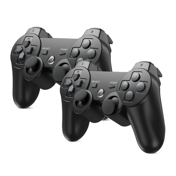 RetroFam - 2 Pack Playstation 3 Controller PS3 Controller Wireless for ...