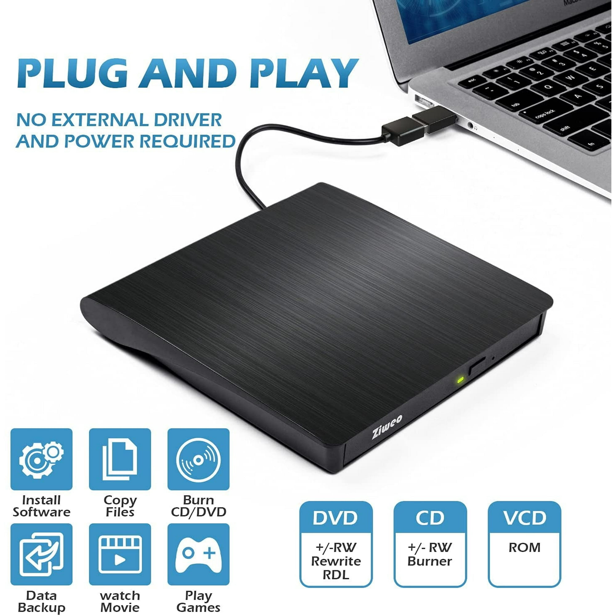 Click here for Yoptop External Cd Dvd Drive  Usb 3.0 Type-C Cd Dv... prices