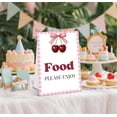 Cherry Tabletop Sign, Food Please Enjoy, Include One 8×11 Sign with ...