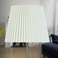 Better Homes & Gardens Knife Pleat Accent White Fabric Lamp Shade, 10"L ...