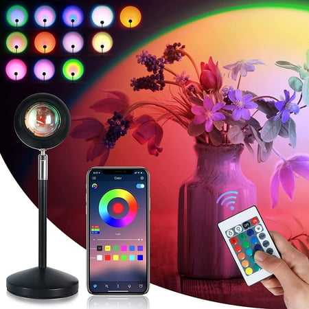 Sunset Lamp Projector, IYEFENG Romantic Sunset Projector, Rainbow ...