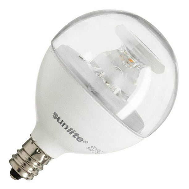 Sunlite 80409 - G16.5/LED/5W/D/E12/CL/ES/27K G16 5 Globe LED Light Bulb - Walmart.com