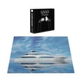Ambesonne Seascape Jigsaw Puzzle Durable Cardboard, Yacht on Water ...