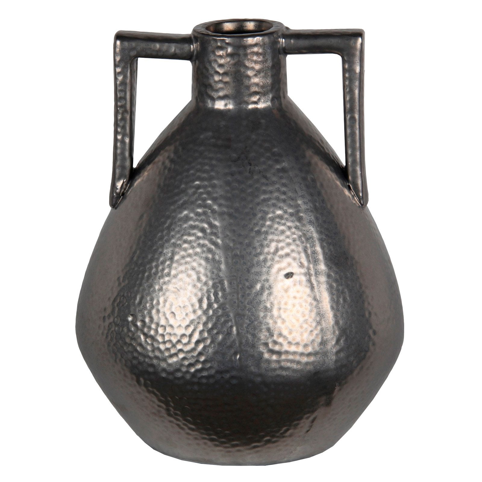 Privilege International Silver Ceramic Vase with Handles - Walmart.com