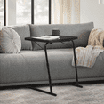 LiteHaven 22" Adjustable Tilting TV Tray Table Dinner on Bed or Sofa ...