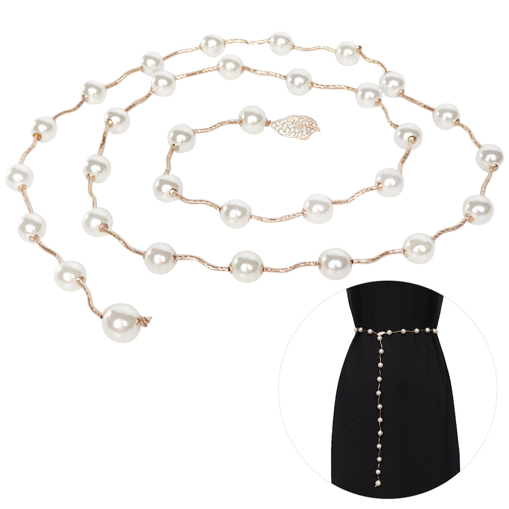 Click here for Bangcool Waist Chain Faux Pearl All Match Adjustab... prices