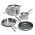 Made In 6 Pc Cookware Set in Stainless Steel - Includes Pans, Saucepan ...