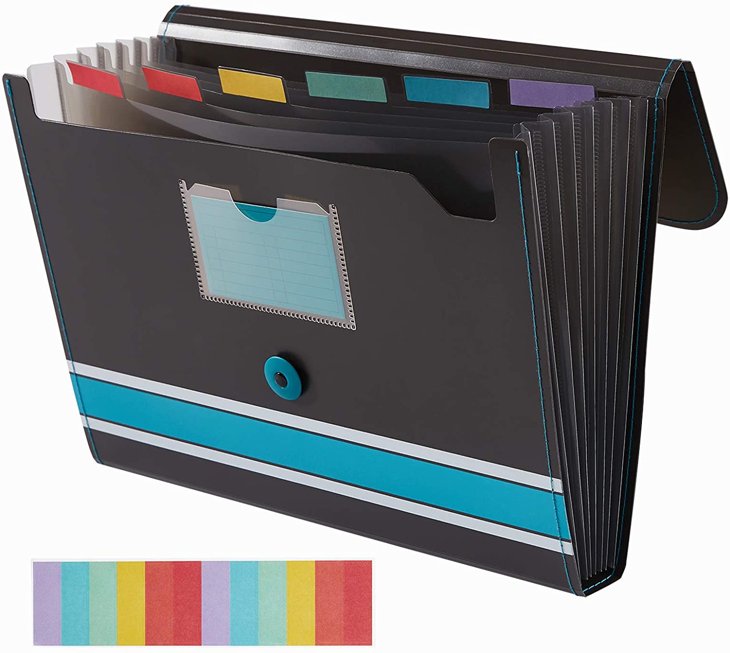 Htww Expanding File Folder Paper Organizer With Sticky Labels 7