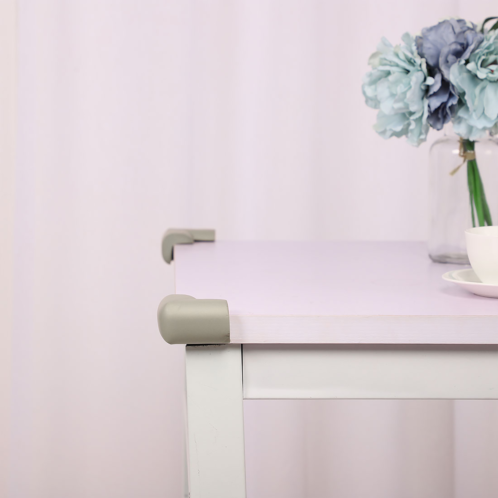 8pcs Gray Desk Edge Foam Corner Cushion Guard Soft Bumper Protector ...