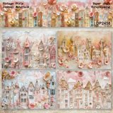 SunWMart Scrapbook Paper Pack A5 Size 16 Sheets Craft Paper Single ...