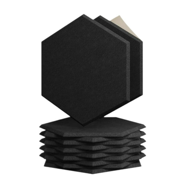 Bunblic 12 Pieces Hexagon Acoustic Panels Sound Acoustic Panel Hexagon ...