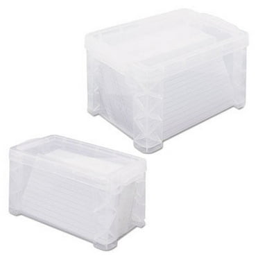 Advantus Super Stacker Storage Boxes, Hold 400 3 x 5 Cards, Plastic ...