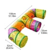 Pet Toys Rabbit Tunnels & Tubes Collapsible 3 Way Tunnel Bunny Hideout ...