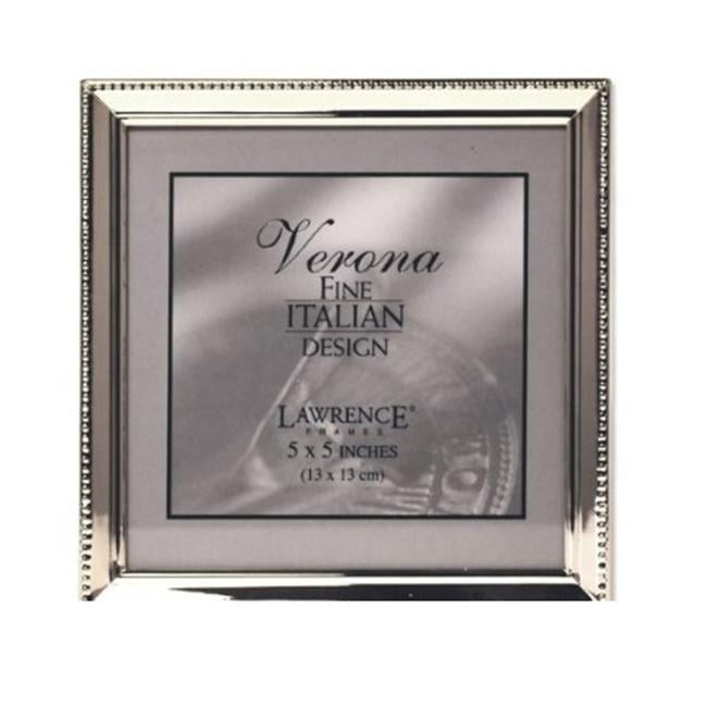 Lawrence Frames Lawrence Frames Polished Silver Plate 5x5 Picture Frame ...