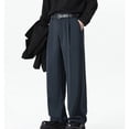 Admvng Mens Dress Pants Solid Buttons Zipper Casual Trousers - Walmart.com