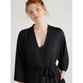 Joyspun Women's Knit Bathrobe - Sizes S/M to 2X/3X - Comfortable ...