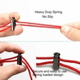 Uxcell Spring Cord Locks Rope Fastener Double Holes Toggle Sliders ...