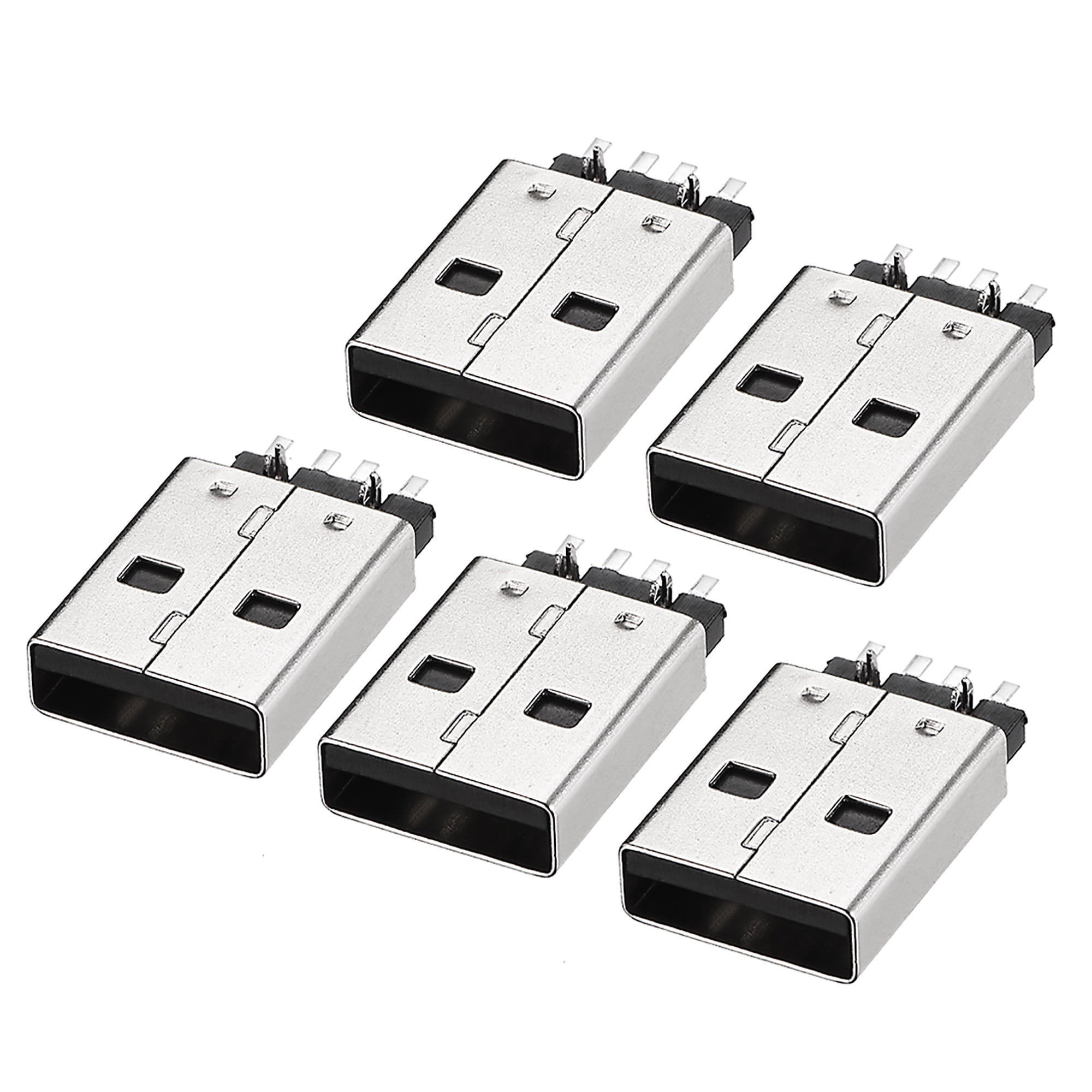 PCB USB Connector Type-A 2.0 Male Jack 180 Degree SMT SMD 5Pcs ...