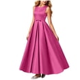 BFHHYA Flower Girls Dress Flowy A Line Swing Sleeves Maxi Dresses ...