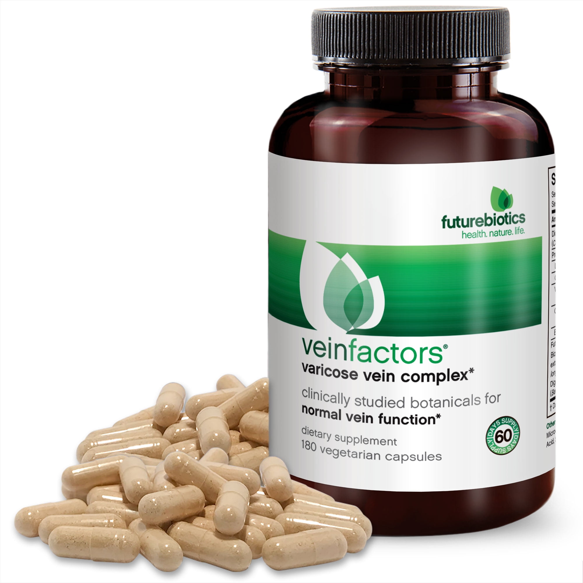 VeinFactors, Varicose Vein Complex, 180 Vegetarian Capsules ...