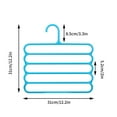 Multi-Functional 5-Layer Pants Hangers 5-Layer Hanging Pants Hanger ...